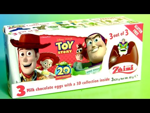ASMR Disney TOY STORY chocolate eggs SURPRISE | NO TALKING