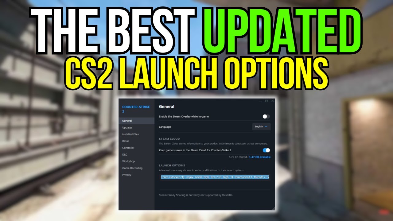 THE BEST CS2 LAUNCH OPTIONS (UPDATED 2025) - YouTube