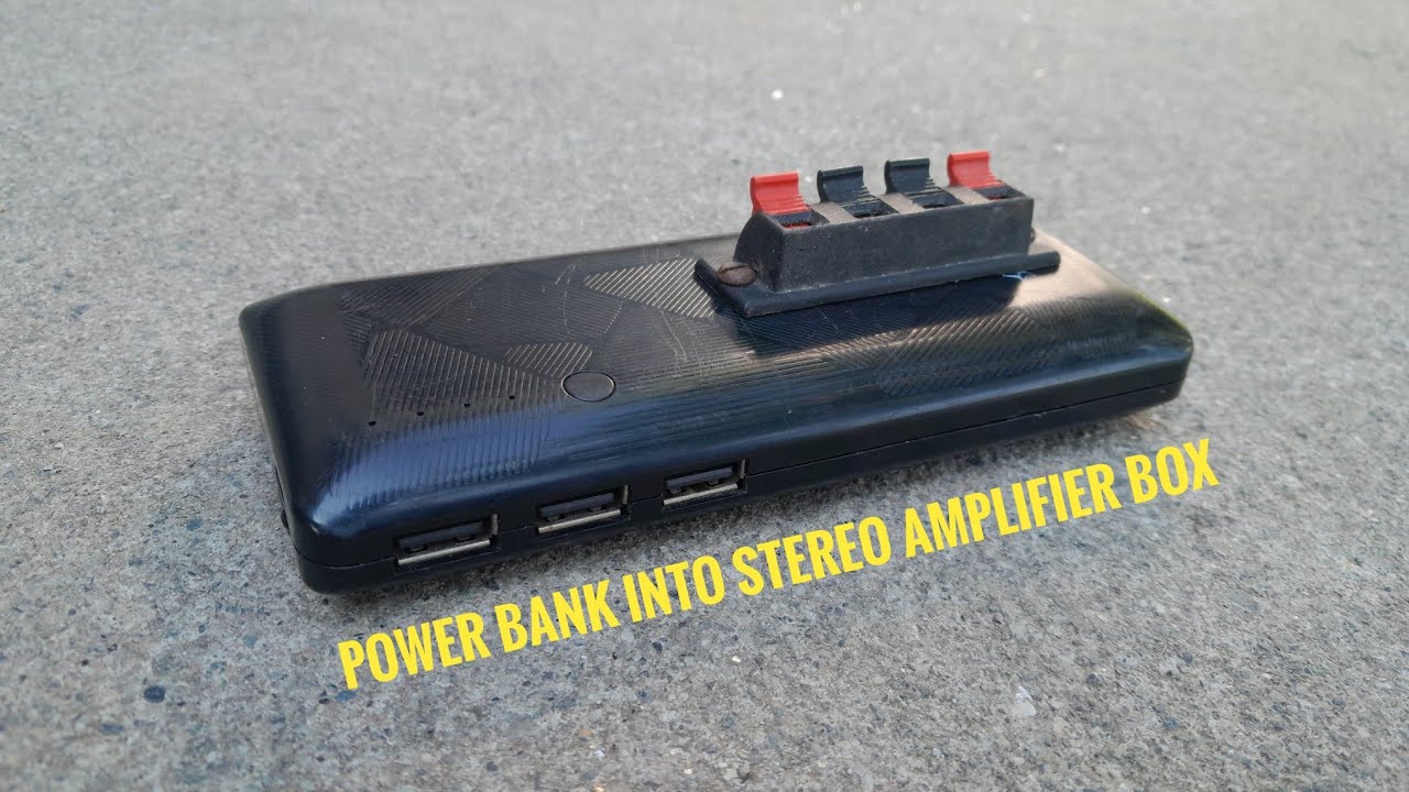 Turn Your Power Bank into a Mini Amplifier Box - YouTube