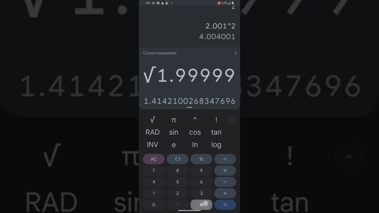 Proof that √2 = √1.9999999999999999... - YouTube
