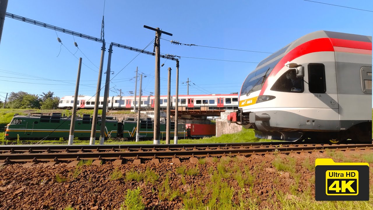 Live trains crossing at different levels 4k videos - YouTube