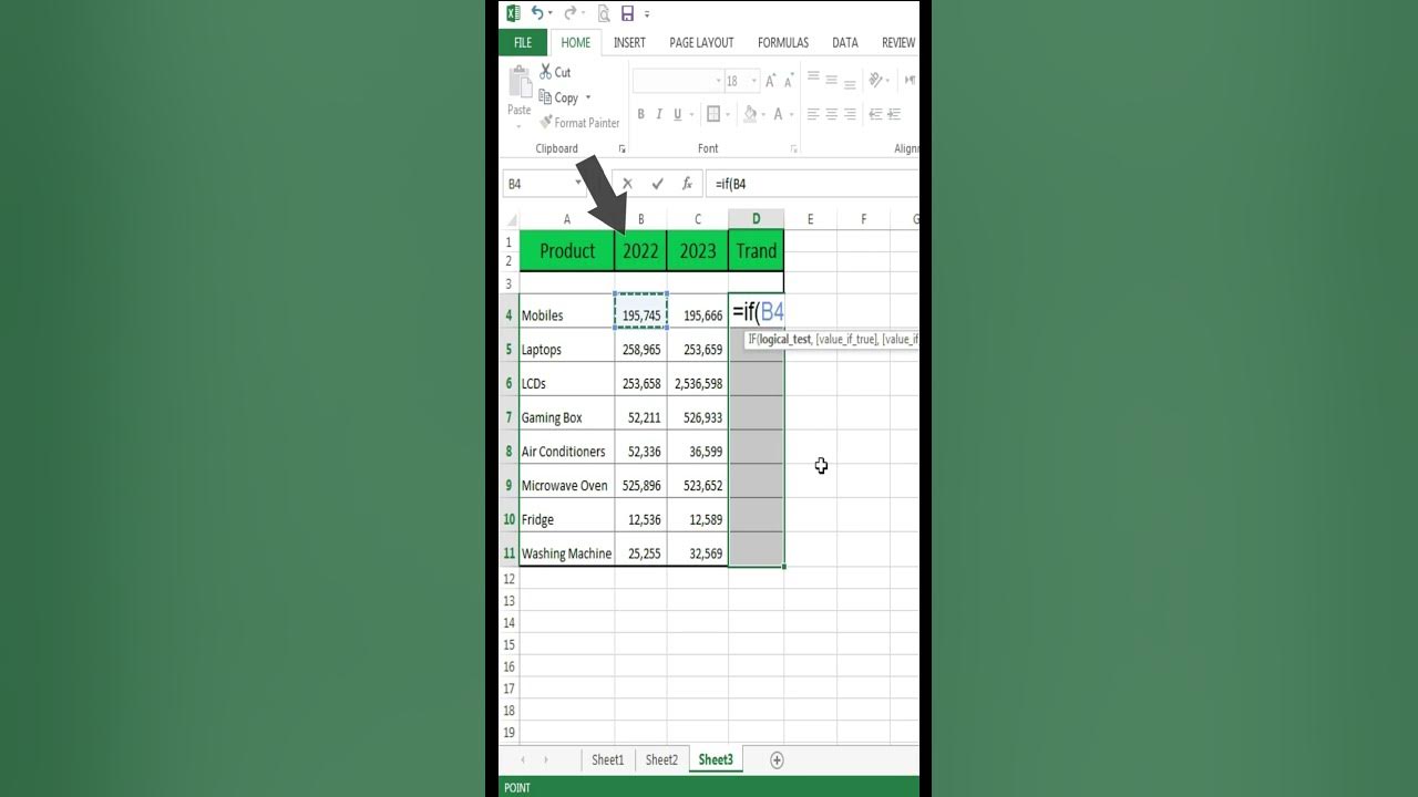 excel up or down trend | Excel tips and tricks | #shortsvideo - YouTube