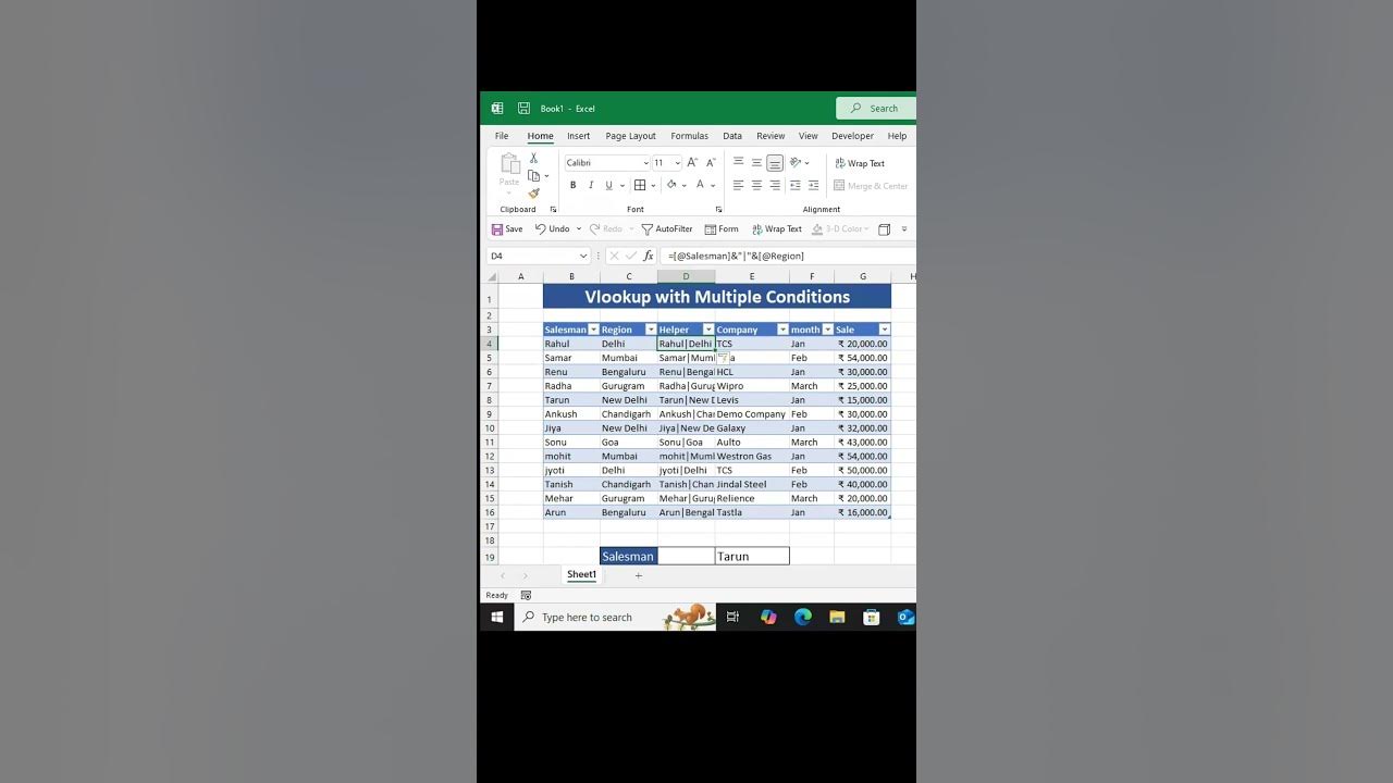 VLOOKUP with a Twist: The Secret Helper Trick! | EXCEL WITH RAJNI | #excelshorts #excelformula ...