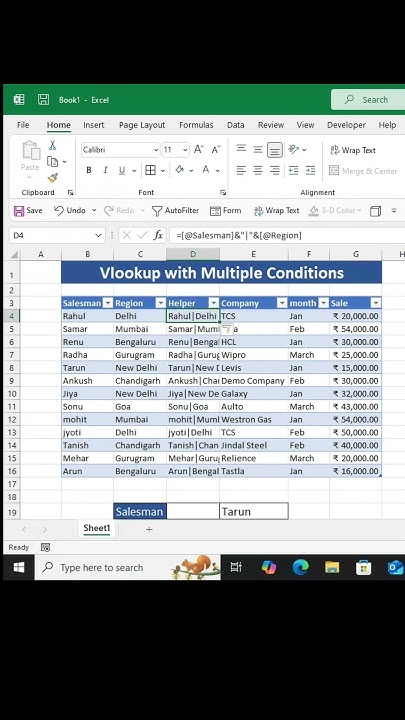 VLOOKUP with a Twist: The Secret Helper Trick! | EXCEL WITH RAJNI | #excelshorts #excelformula ...