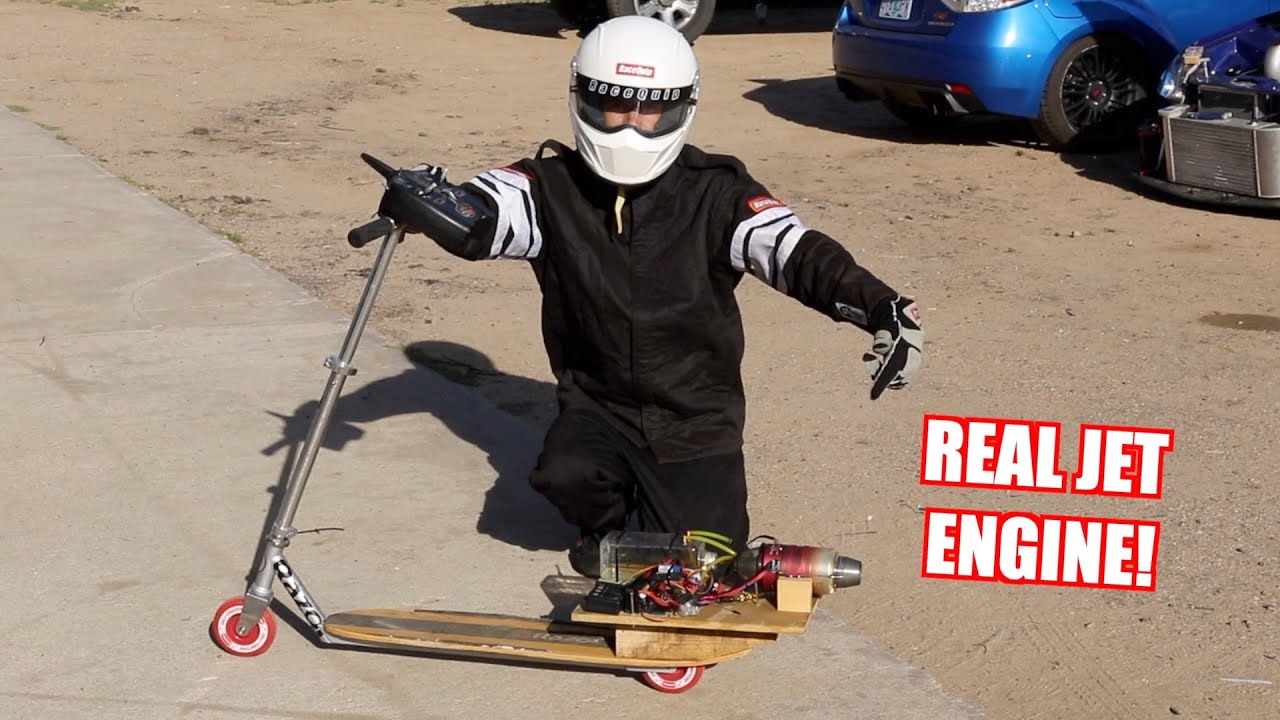 We Made a JET POWERED SCOOTER! - YouTube