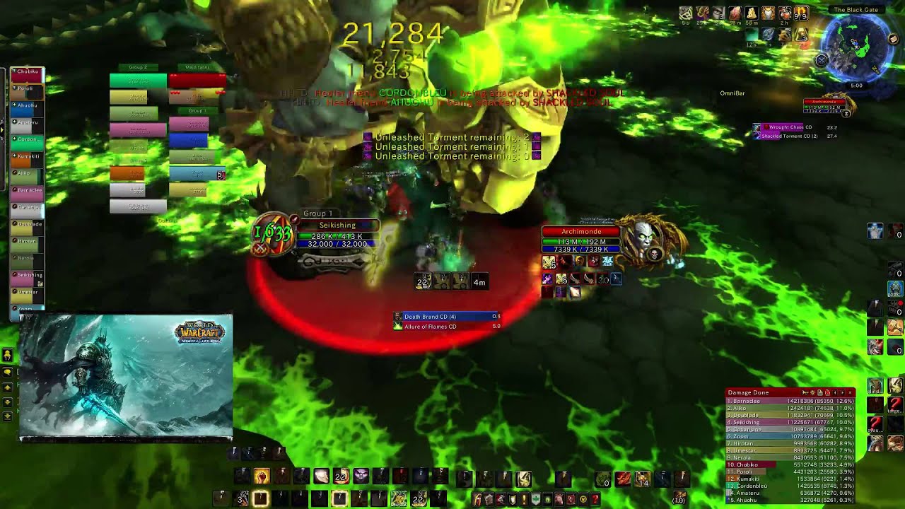 wow 6.2パッチ part20 heroic hellfire citadel Archimonde攻略 - YouTube