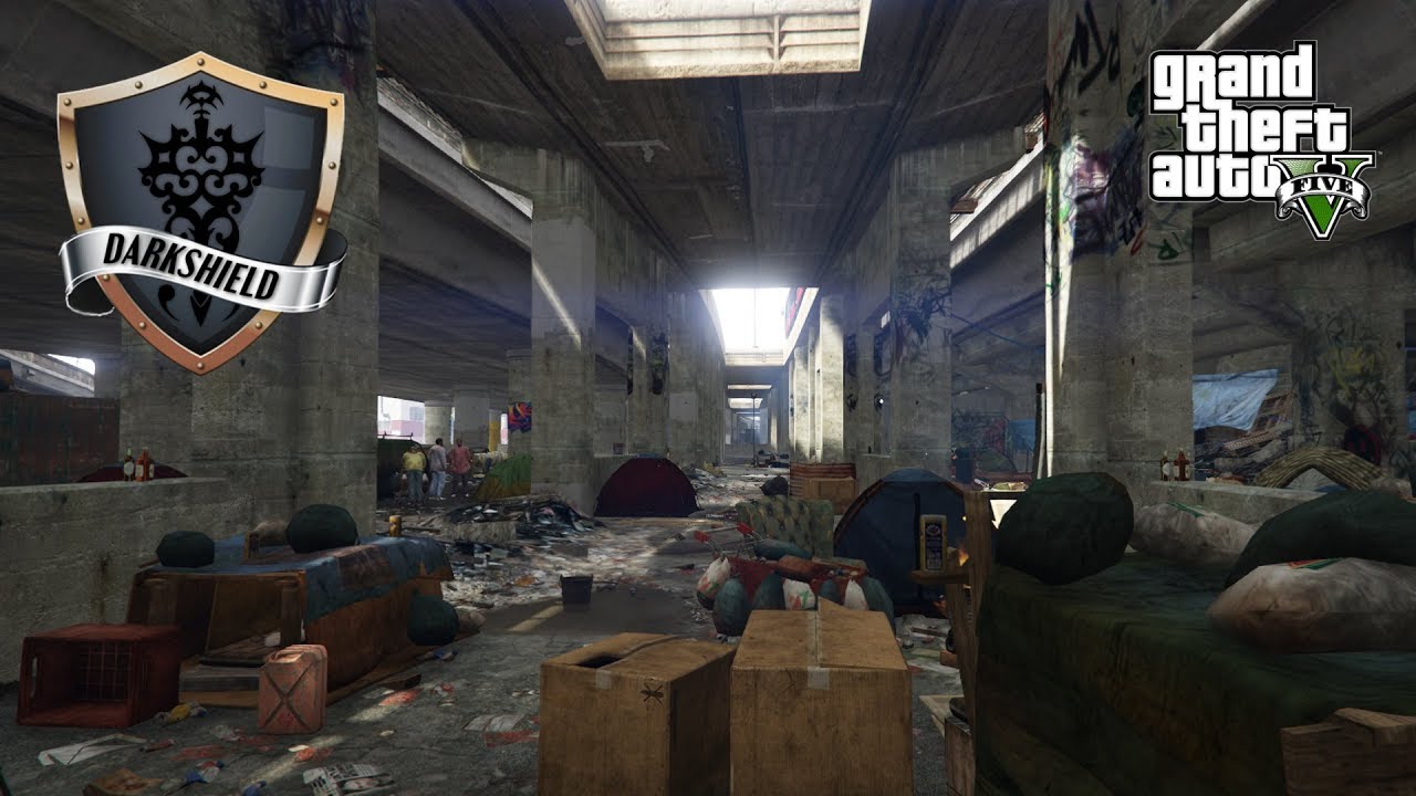 GTA 5 Roleplay - Darkshield - #11 - Housing the Homeless. - YouTube