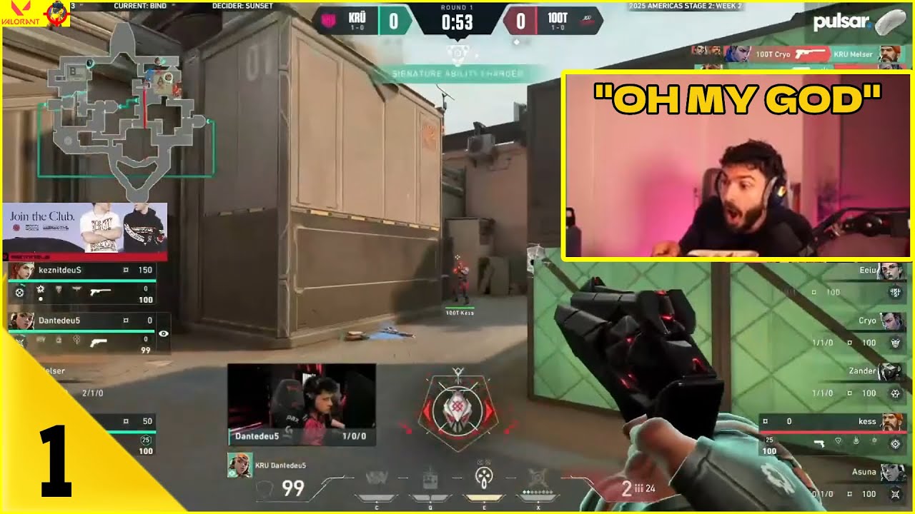 tarik Reacts to DANTEDEU5's INSANE Mechanics | Daily Valorant Moments S ...