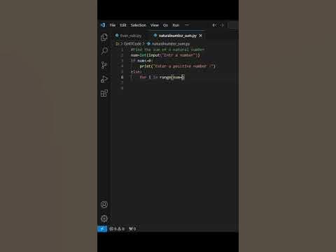 Find the Sum of n natural number. #coding #python #pythonforbeginners # ...