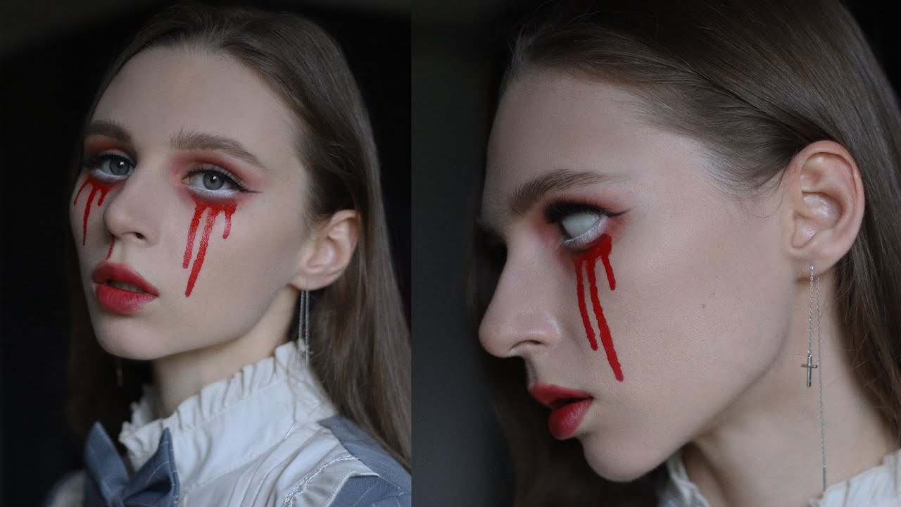 Creepy Doll Halloween makeup tutorial - YouTube