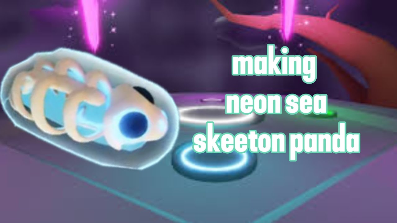making neon sea skeleton panda with commentary! - YouTube