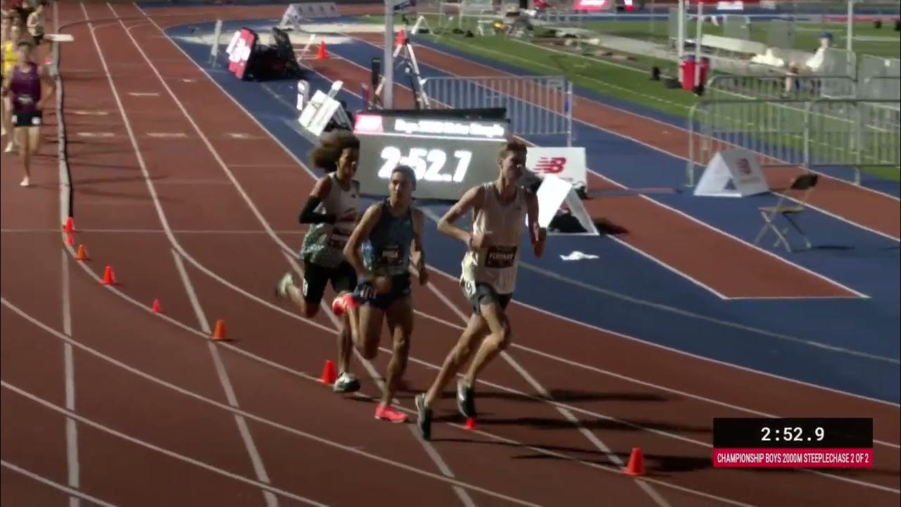 Boys 2000m Steeplechase Championship Section 2 - New Balance Nationals 2025 [Full Race Replay ...