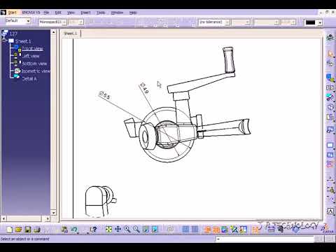 Catia V5 Tutorial 131 Diameter Dimensions - YouTube