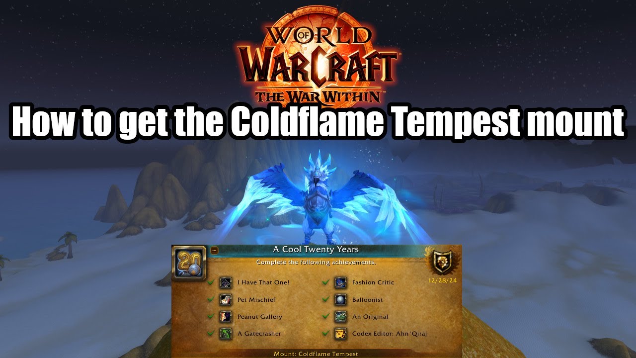 How To Get The Coldflame Tempest Mount in WoW's 20th Anniversary - YouTube