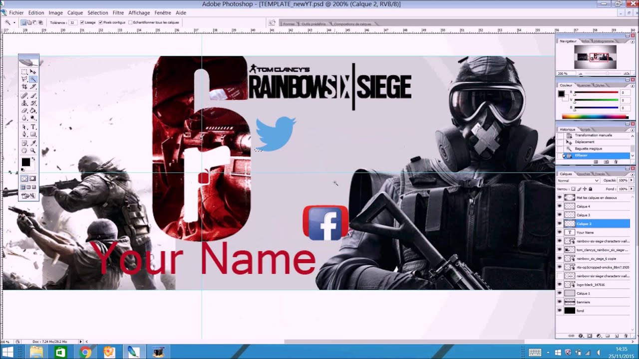 Speedart #1 Rainbow Six: Siege Banner - YouTube