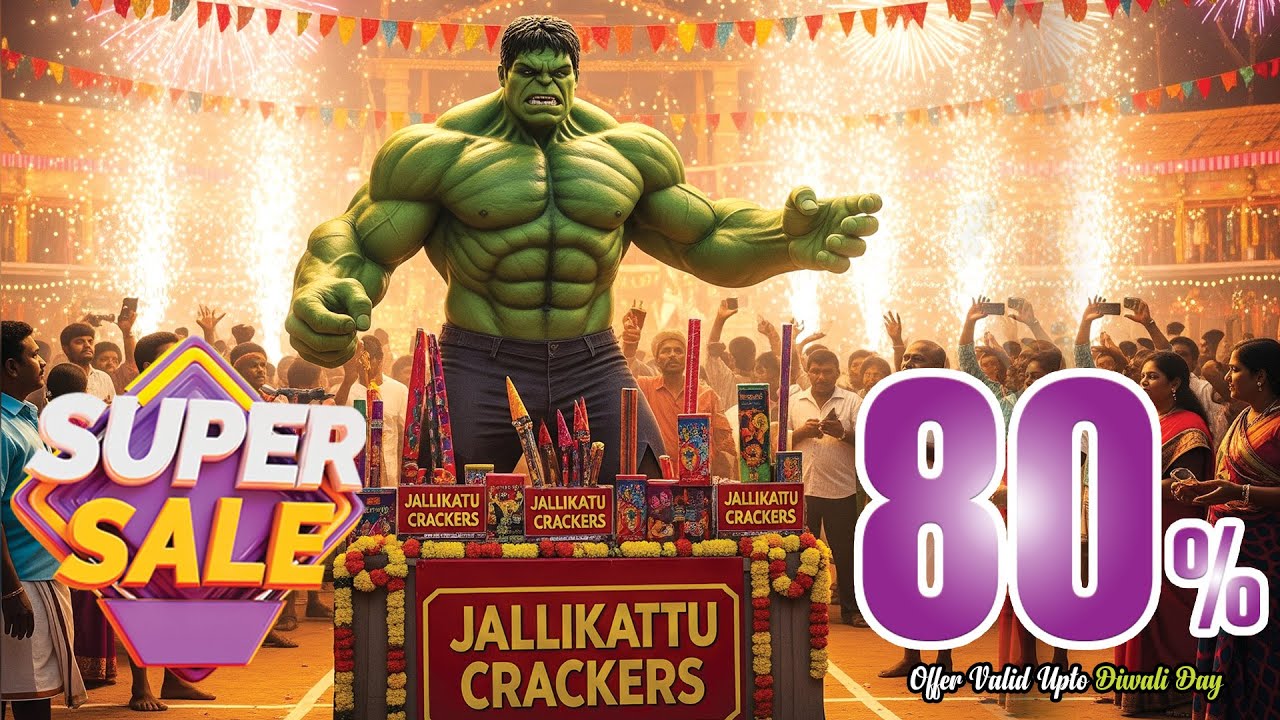 Welcome To Jallikattu Crackers | Hulk Sivakasi Crackers Purchase - YouTube