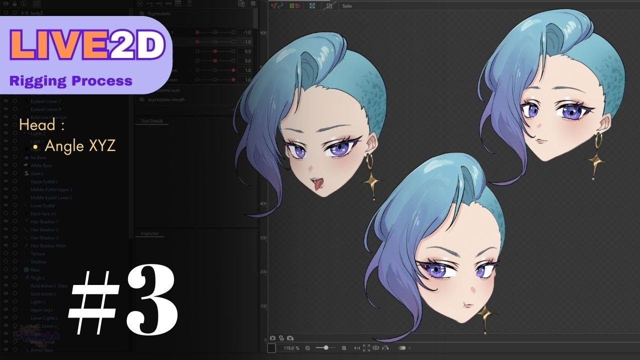 【live2d Rigging】for Kari Head Angle Xyz Youtube