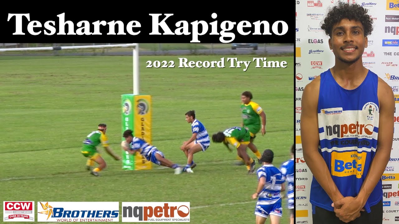 2022 Tesharne Kapigeno Try ~ CDRL Under 18 ~ Cairns Brothers v Mareeba ...