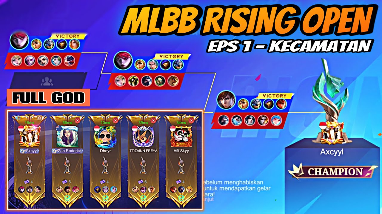 NYOBAIN MLBB RISING OPEN FULL GOD - EPS. 1 KECAMATAN - YouTube
