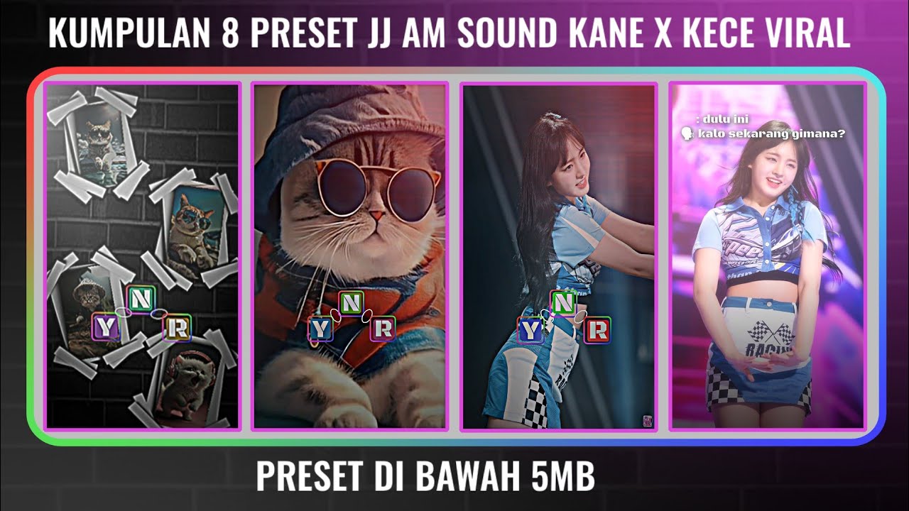 KUMPULAN 8 PRESET JJ AM🍭 SOUND KANE X KECE☕ VIRAL TIKTOK😱 PRESET DI BAWAH 5MB - YouTube