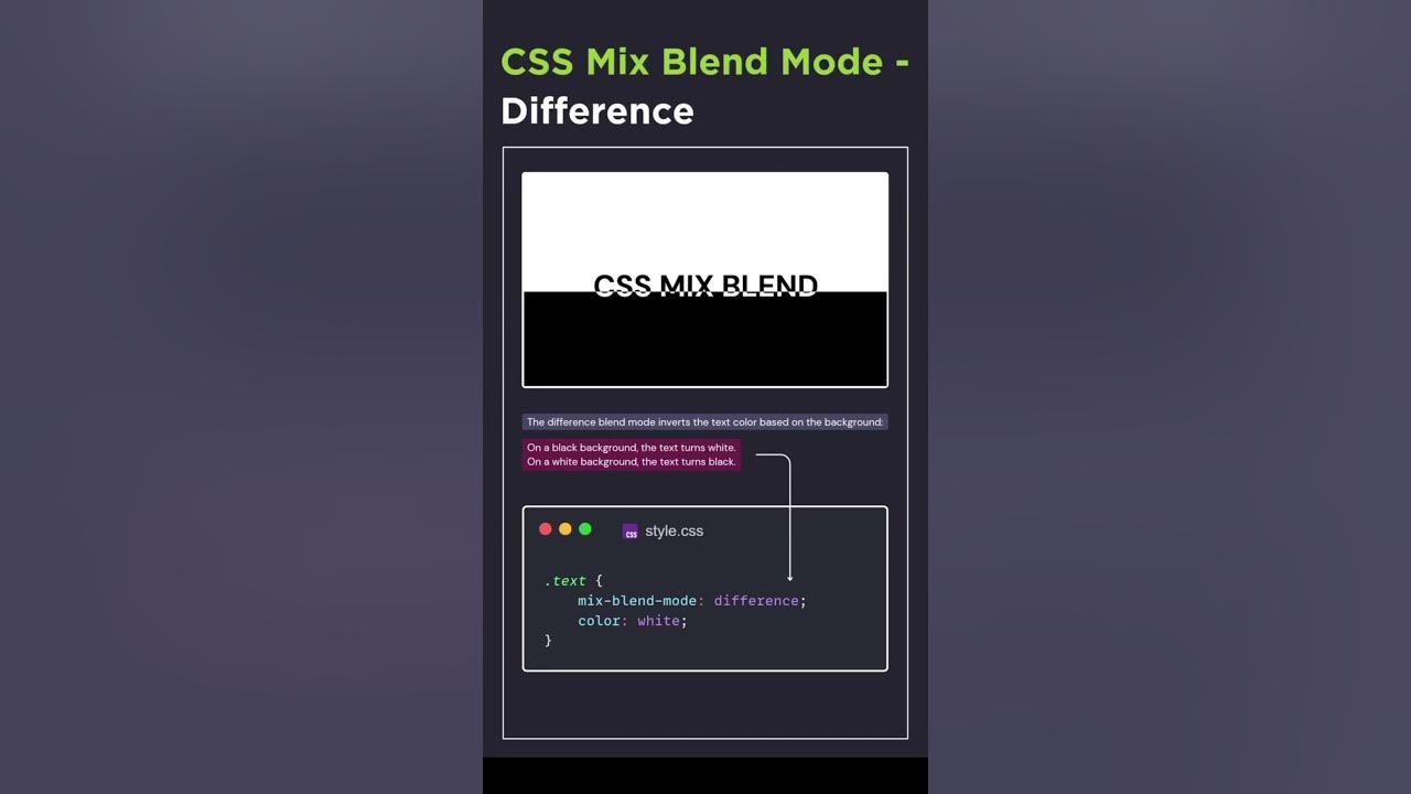 CSS mix blend mode #coding #css - YouTube