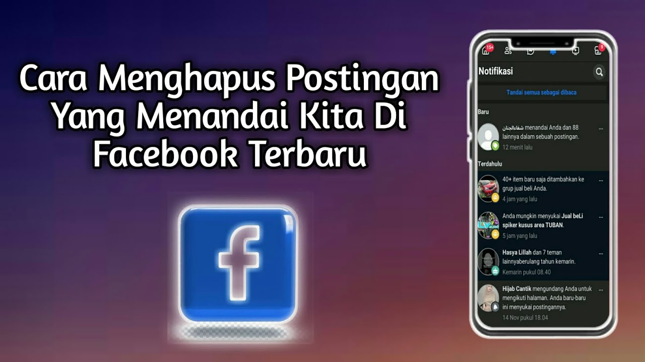 Cara Menghapus Postingan Yang Menandai Kita Di Facebook Terbaru - YouTube