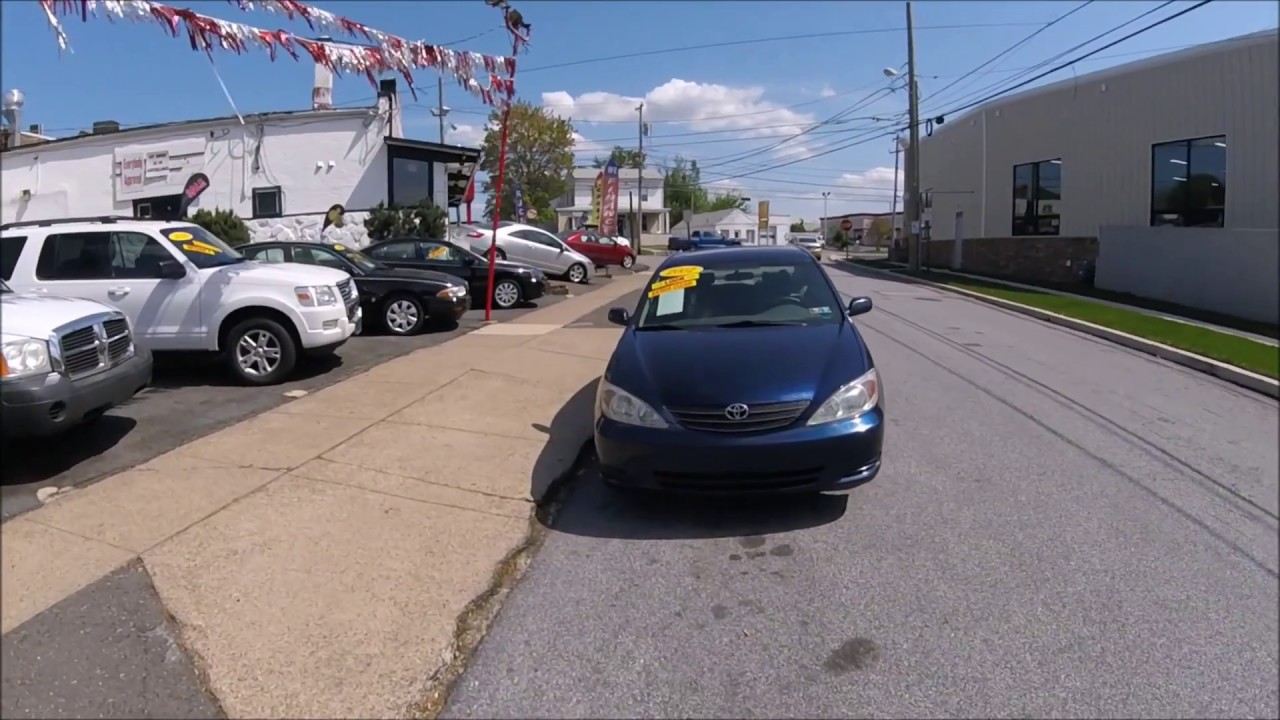 2002 Toyota Camry LE Blue, Sunroof! - YouTube