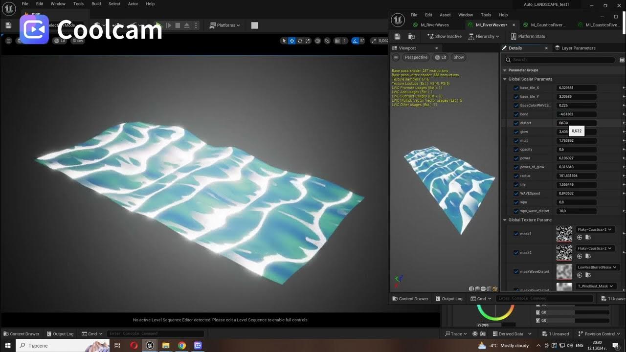 Unreal River Shader Demonstration - YouTube