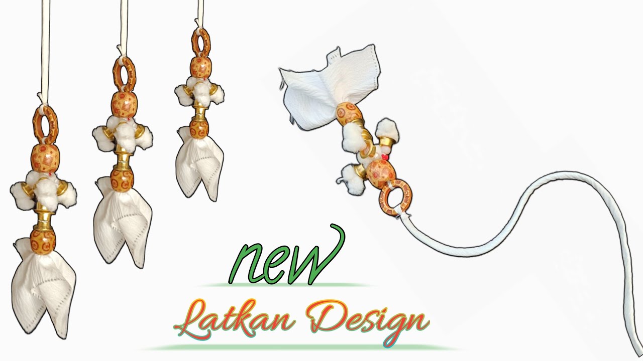 Very Easy And Unique Latkan Making / How To Make Blouse Latkan Design ...