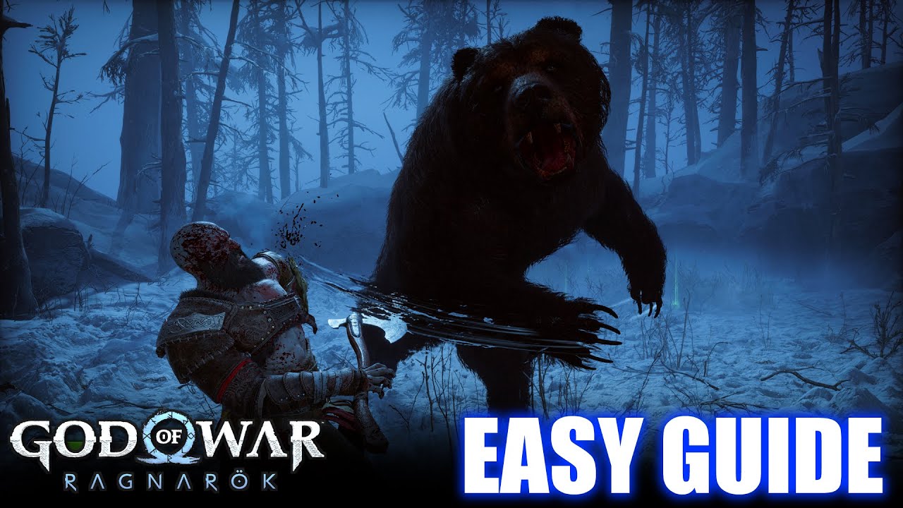 Epic Bear Boss Fight Bjorn - God of War Ragnarok Easy Guide - YouTube
