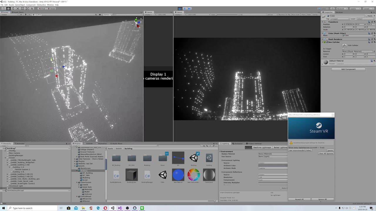 Particle interact with collision bind with VR tracker test #01 - YouTube
