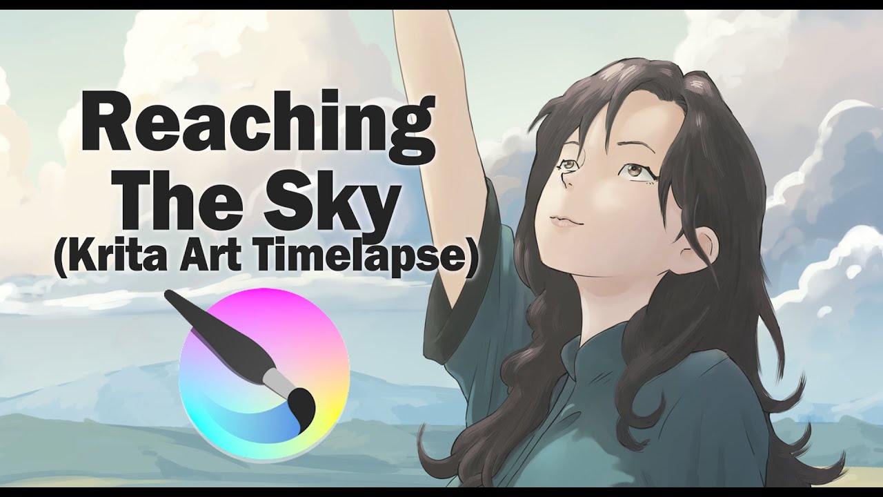 Reaching the Sky (Krita Art Timelapse) - YouTube