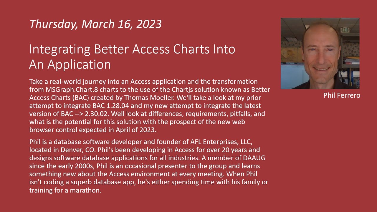 Integrating Better Access Charts into an Application - YouTube