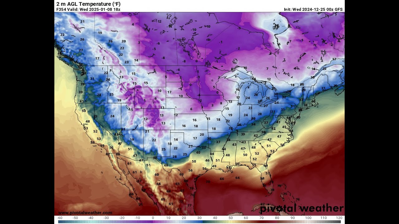 Dramatic January Cold Snap & Snow. Merry Christmas!!! - YouTube