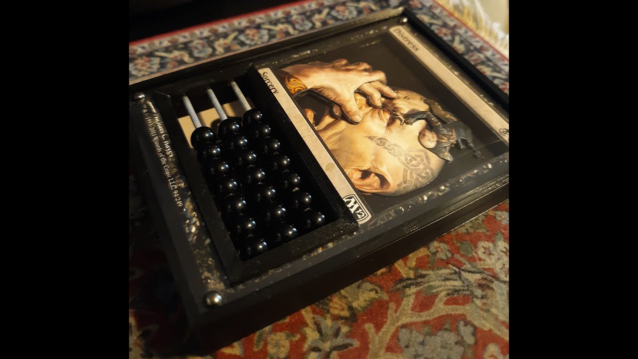 Distress MTG Magic The Gathering Abacus Life Counter 3D Art and ...