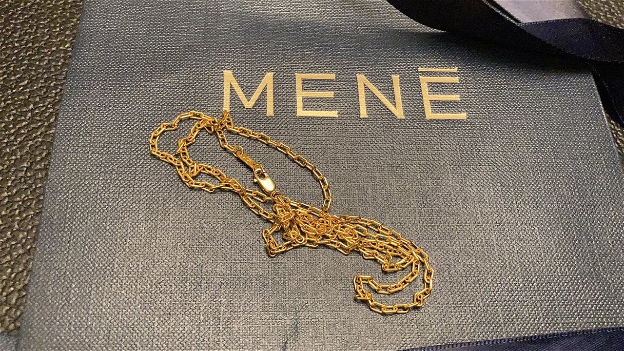 MENĒ 24K Fine Linear Link Chain 2021 - YouTube