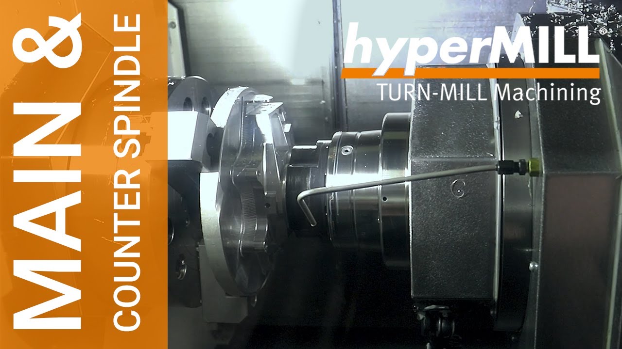 hyperMILL TURN-MILL Machining: Main & Counter Spindle Support for Mazak ...