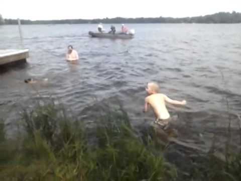 More fun at Amacoy Lake in Bruce,WI - YouTube