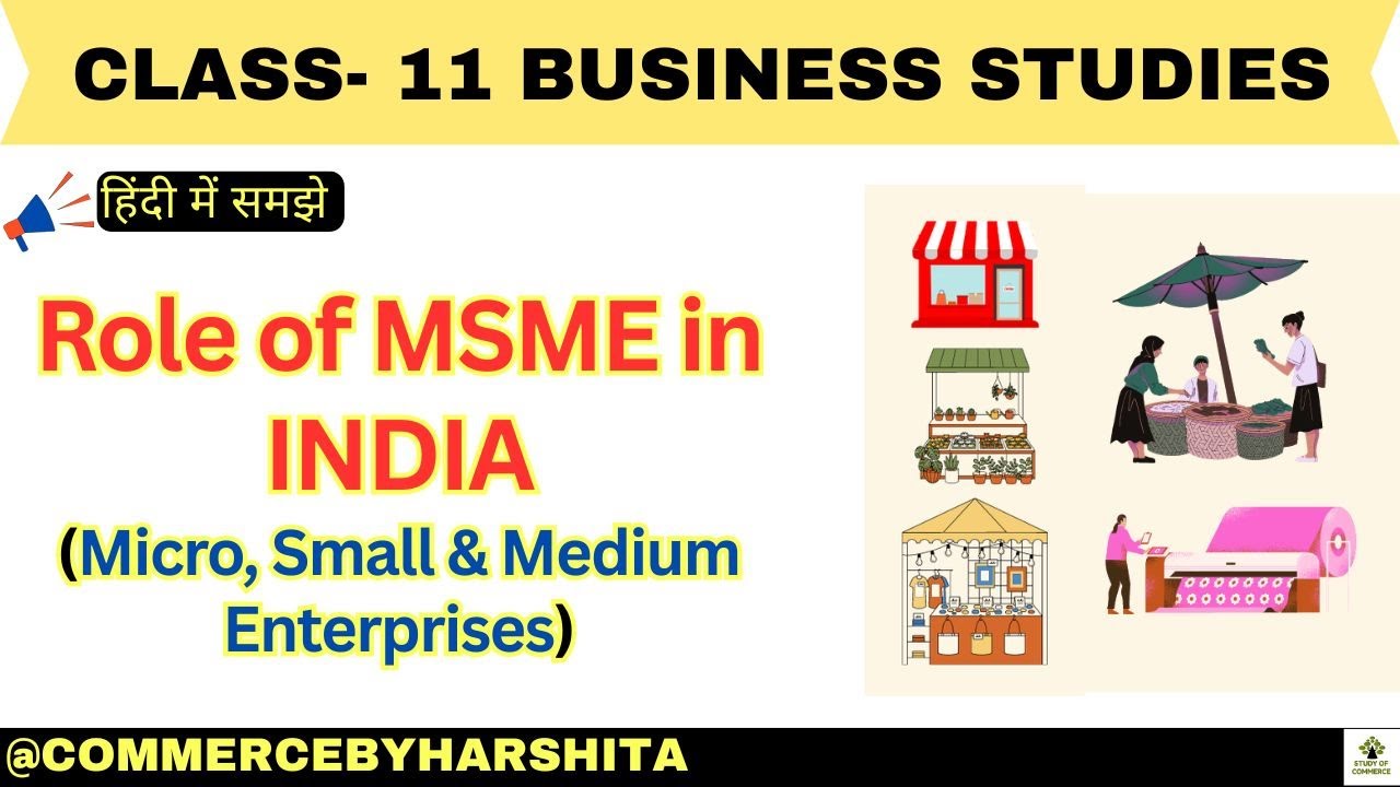 Role of MSME In India I Role of Small Business In India #msme - YouTube