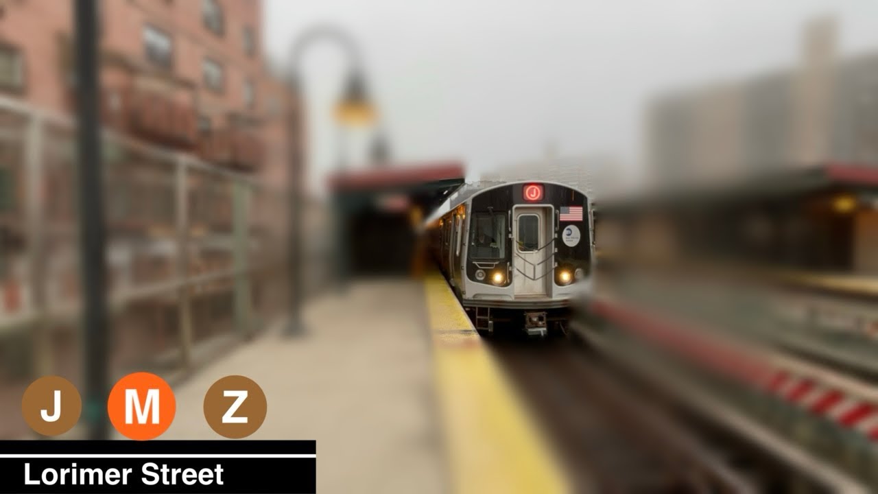 BMT Jamaica line: (J) (M) and (Z) line action @Lormer st - YouTube