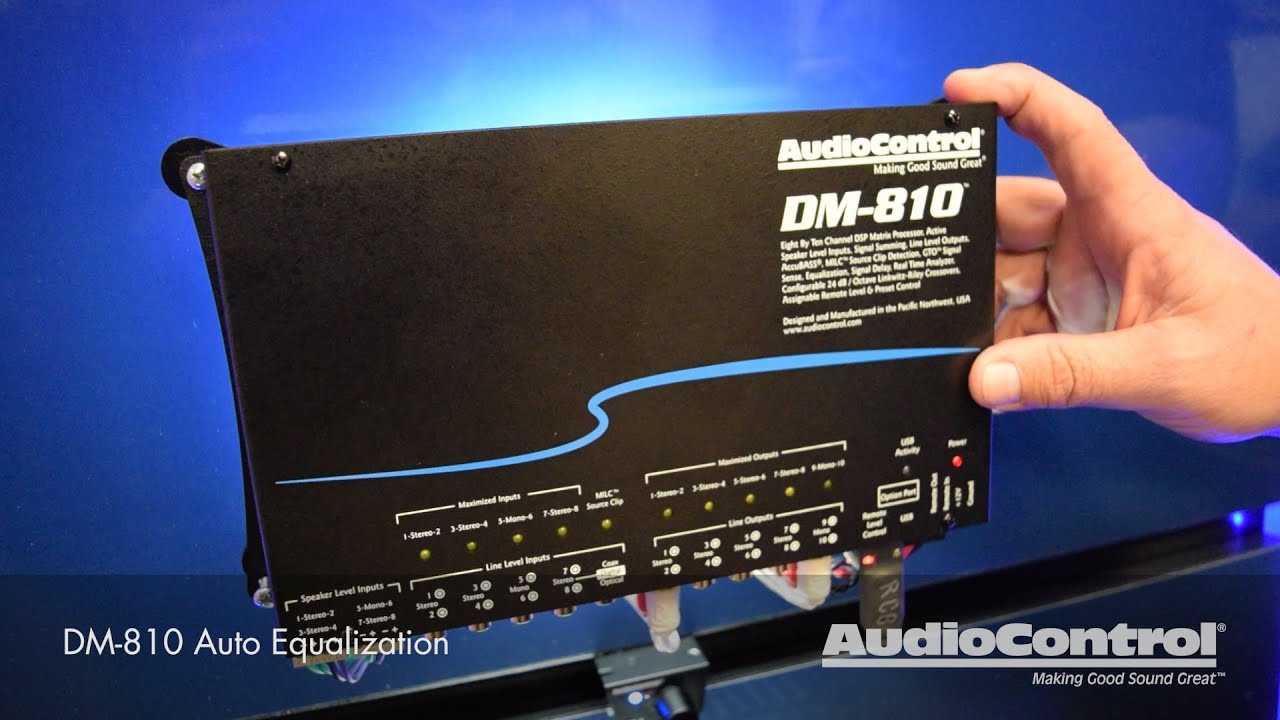 AudioControl's new DM 810 - Auto Equalization - YouTube