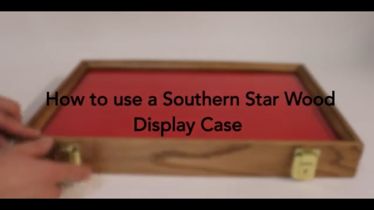 Southern Star Wood Display Case Tutorial - YouTube