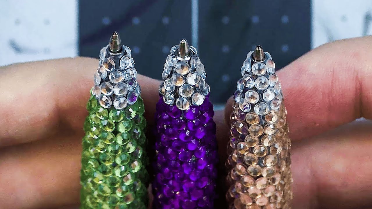 Gem Encrusted Pen Review (And Drawing) 400¢ Pens! - YouTube