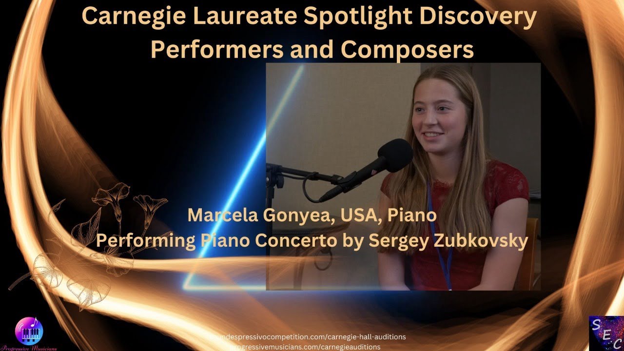 Spotlight on Young American Pianist Marcela Gonyea! - YouTube