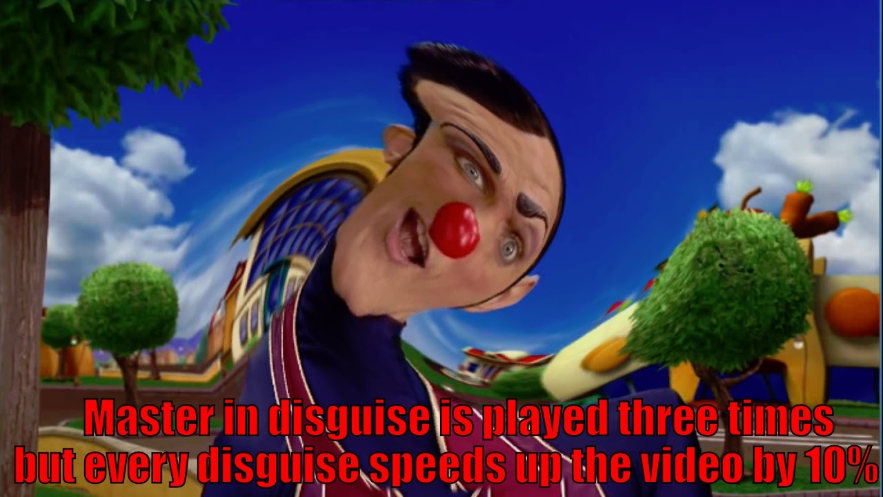 Master of Disguise is played three times but every disguise speeds up ...