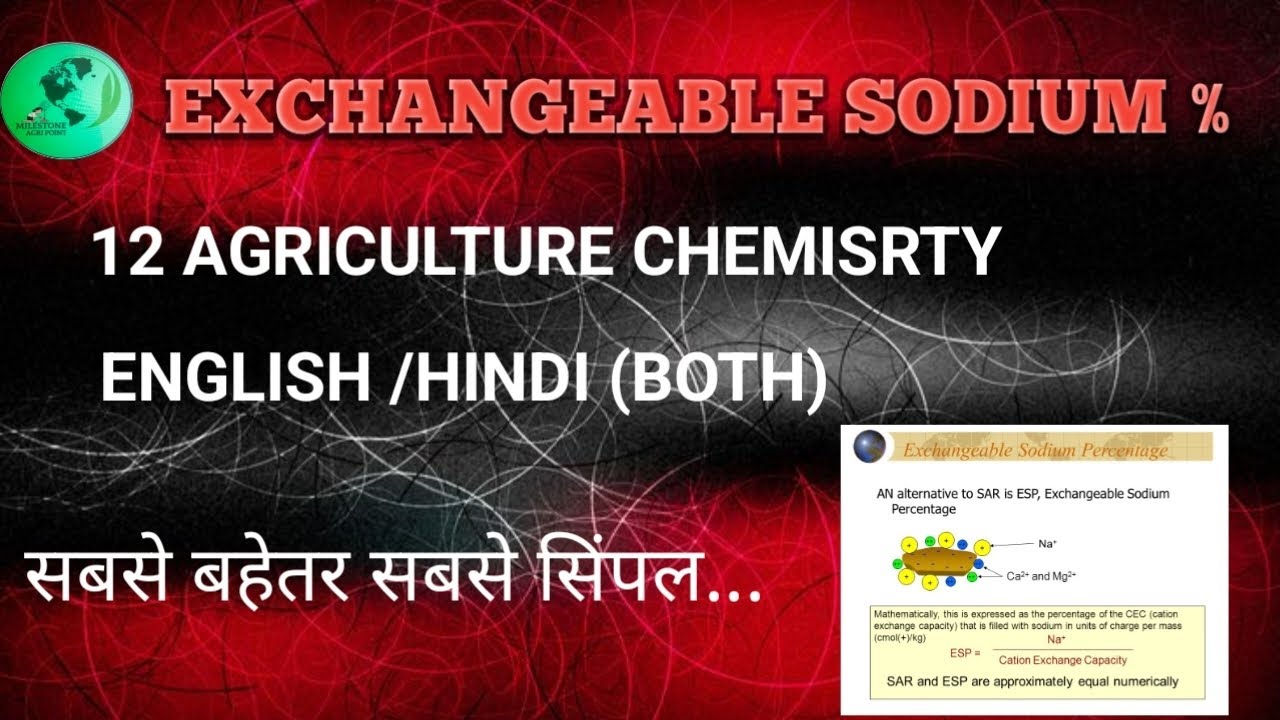 Exchangeable sodium %(सोडियम विमयशील %)। class 12 chemistry - YouTube