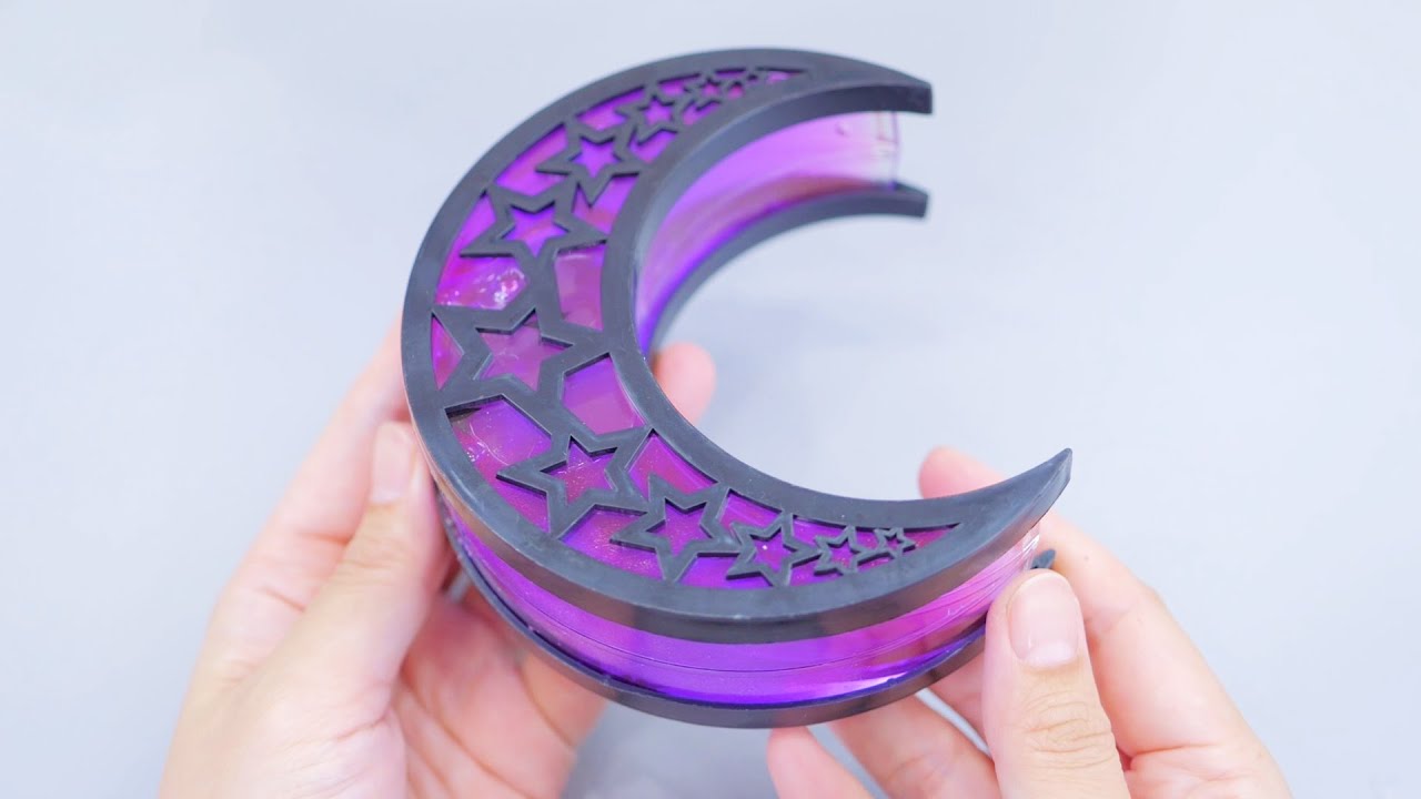 【ASMR】中国のお月様スライム🌛 Purple Moon Slime【音フェチ】 - YouTube