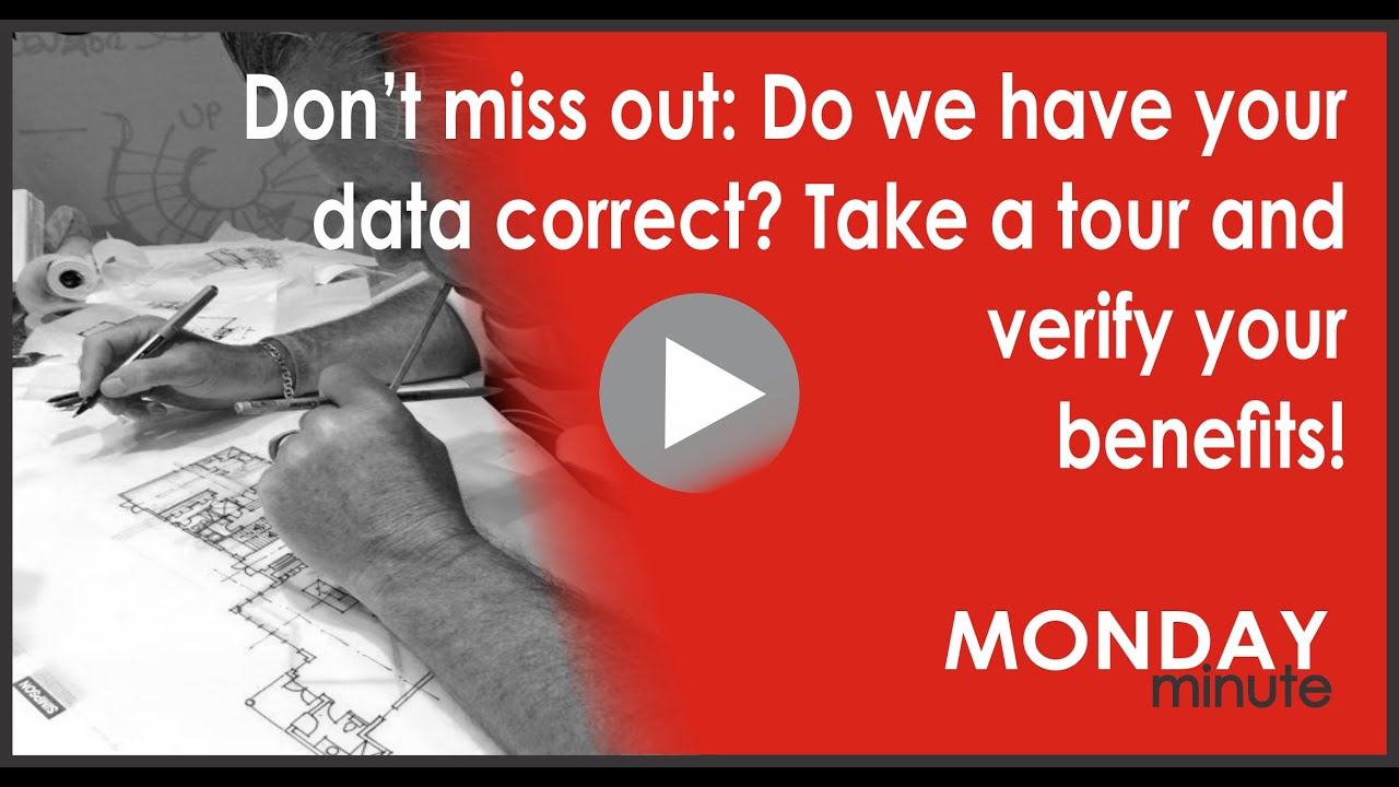 Don't miss out: Do we have your data correct? - YouTube