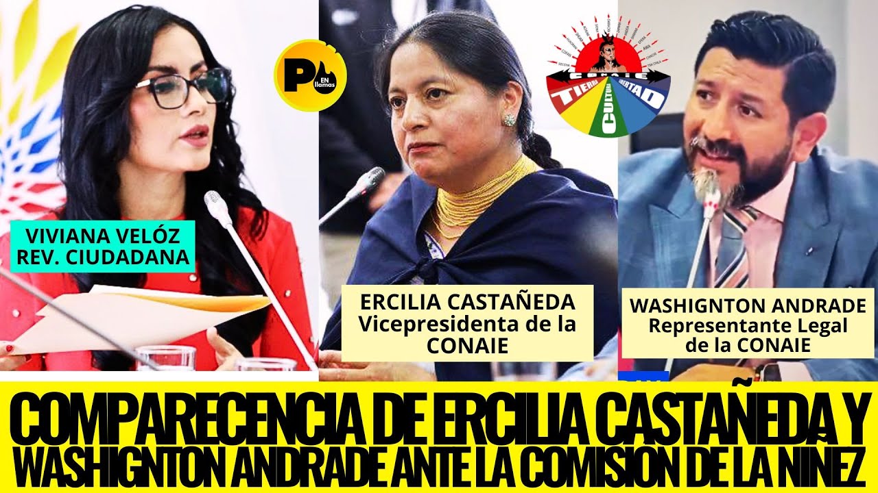 Comparecencia de Ercilia Castañeda y Washington Andrade ante la ...