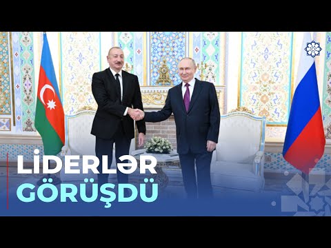 Düşənbədə İlham Əliyevin Vladimir Putin ilə təkbətək görüşü olub